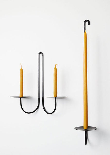Iron Candle Holder - Two Arm - Charlie & Lee